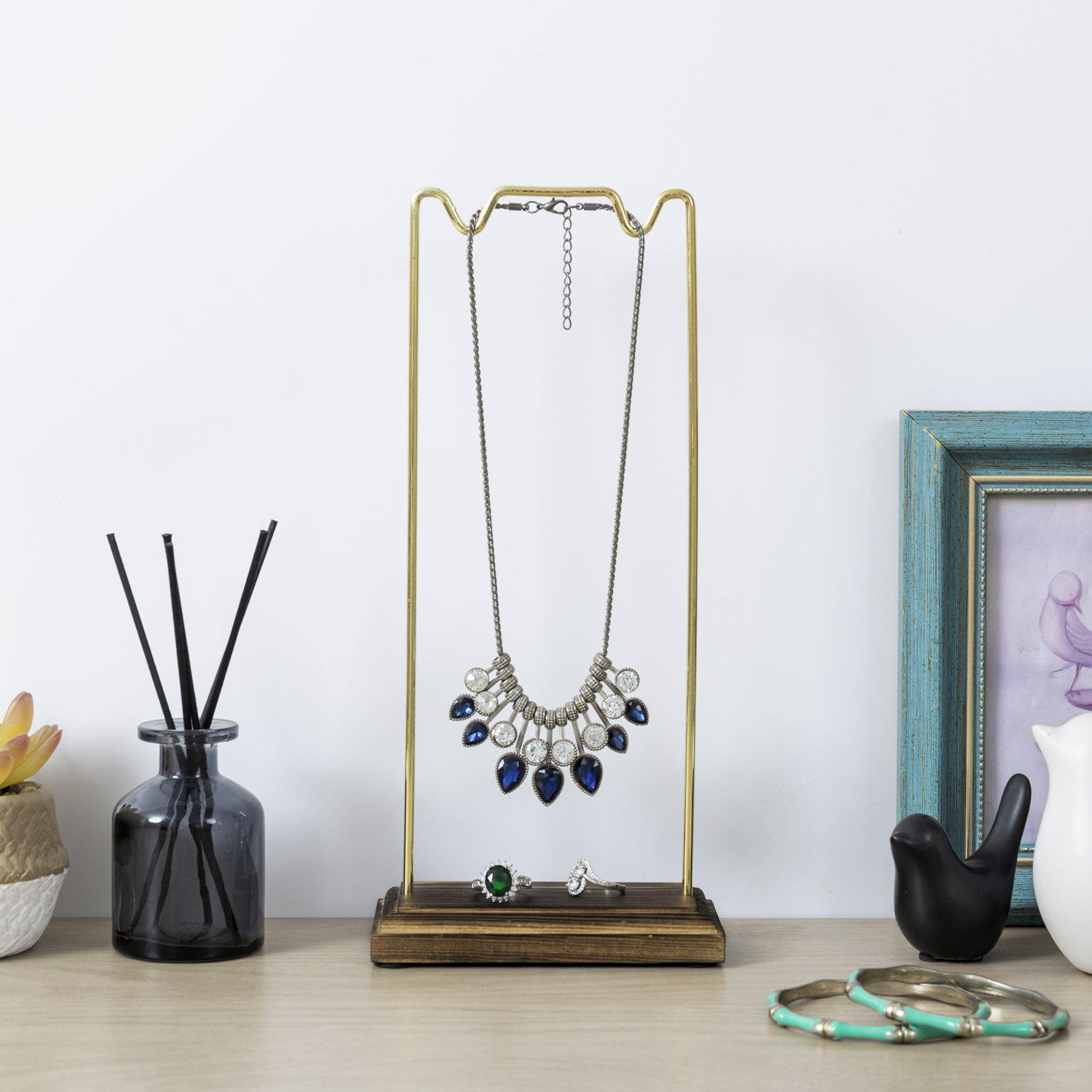 Mercer41 Metal Wire Necklace Display Jewelry Stand | Wayfair