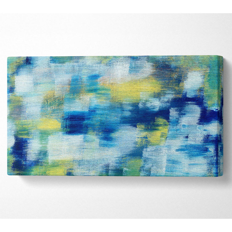 Ivy Bronx Smudges Of Colour Wide Canvas Print | Wayfair.co.uk