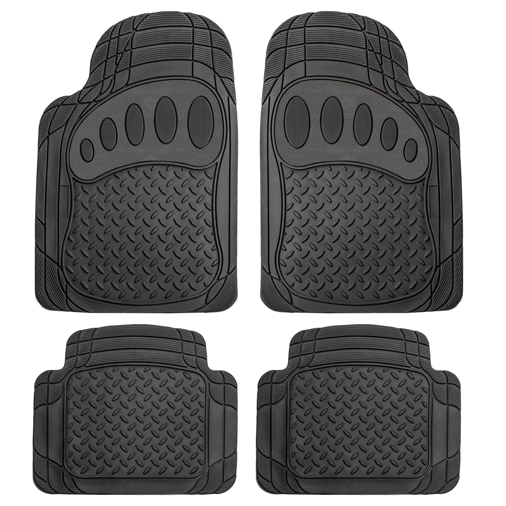 Arlmont & Co. Trimmable ClimaProof Non-Slip Rubber Floor Mats With ...