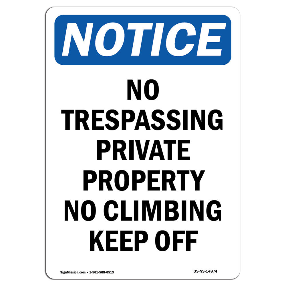 SignMission No Trespassing Private Property Sign | Wayfair