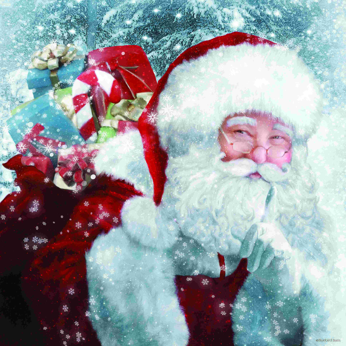 The Holiday Aisle® Santa Presents by Bluebird Barn - Painting | Wayfair
