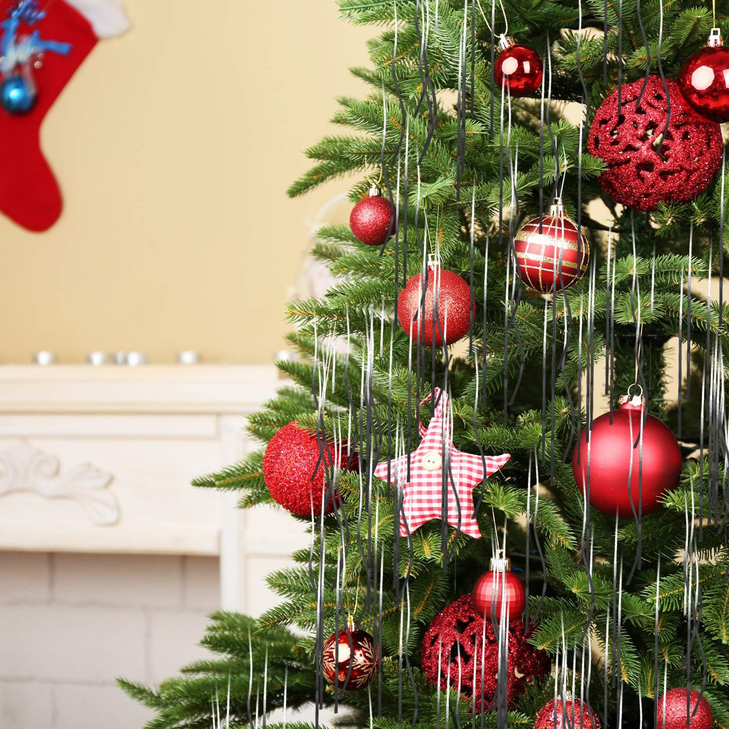 The Holiday Aisle® Premium Icicle Tinsel Strands for Christmas Tree ...