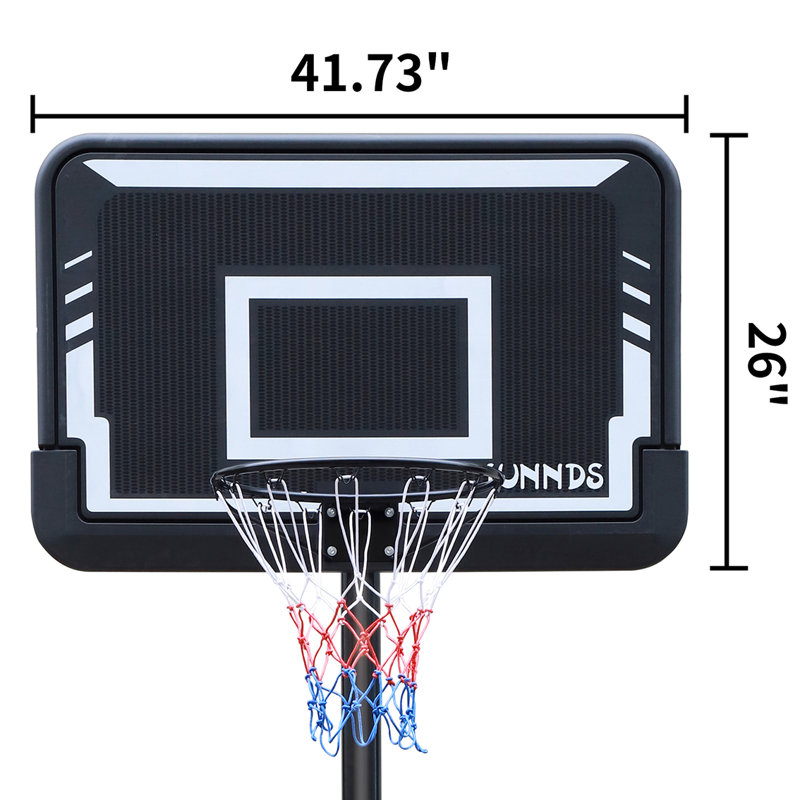 Yesurprise Iron Portable Full-Size Basketball Hoop | Wayfair