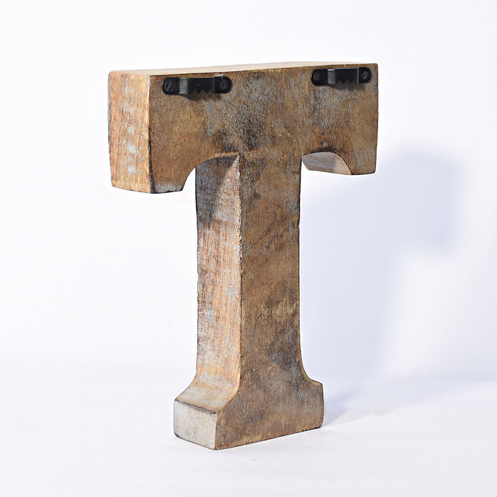 Bungalow Rose Alainey Handmade Eco-Friendly "T" Alphabet Letter Block ...