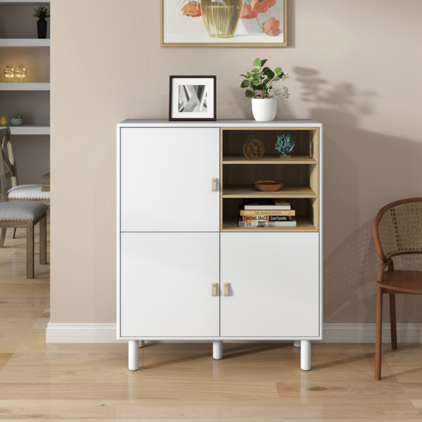 Latitude Run® Storage Cabinet With Door, Multifunctional Storage ...