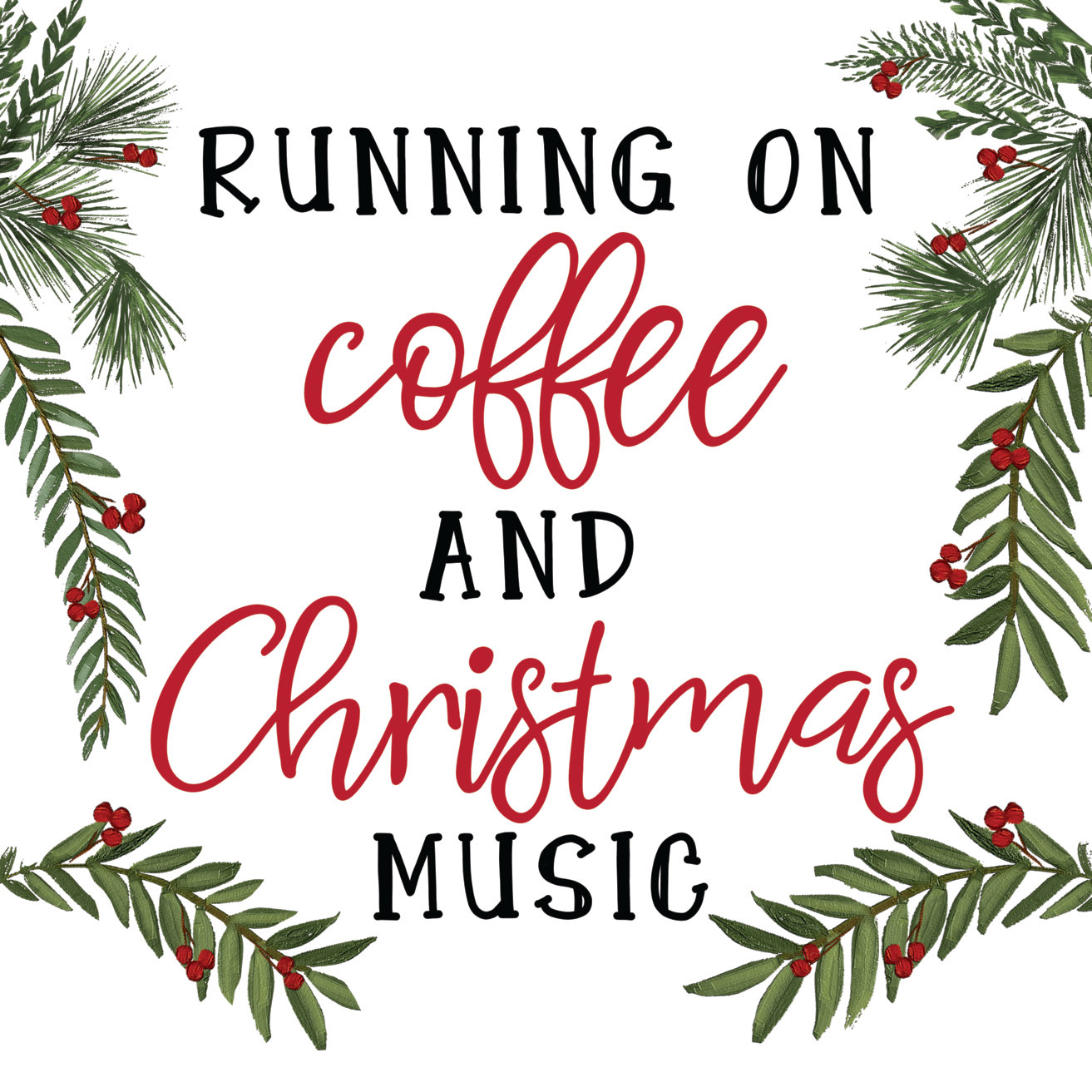 The Holiday Aisle® Iftene Running On Coffee On Canvas Textual Art | Wayfair