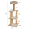 Hokku Designs Cat Tree - Indoor Cat & Kittens Multi-Level Climbing ...