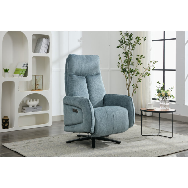 Brayden Studio Cassidi Upholstered Swivel Electric Recliner | Wayfair.co.uk