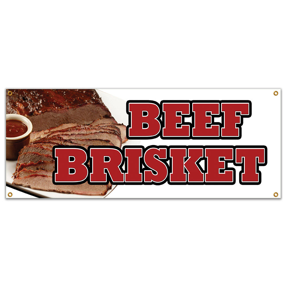 SignMission Beef Brisket Banner Sign | Wayfair