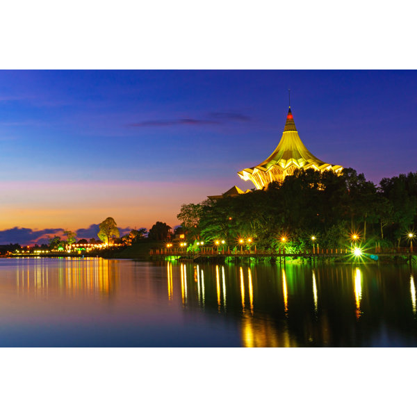 17 Stories Kuching Waterfront by DigitalShooter - Wrapped Canvas Print ...
