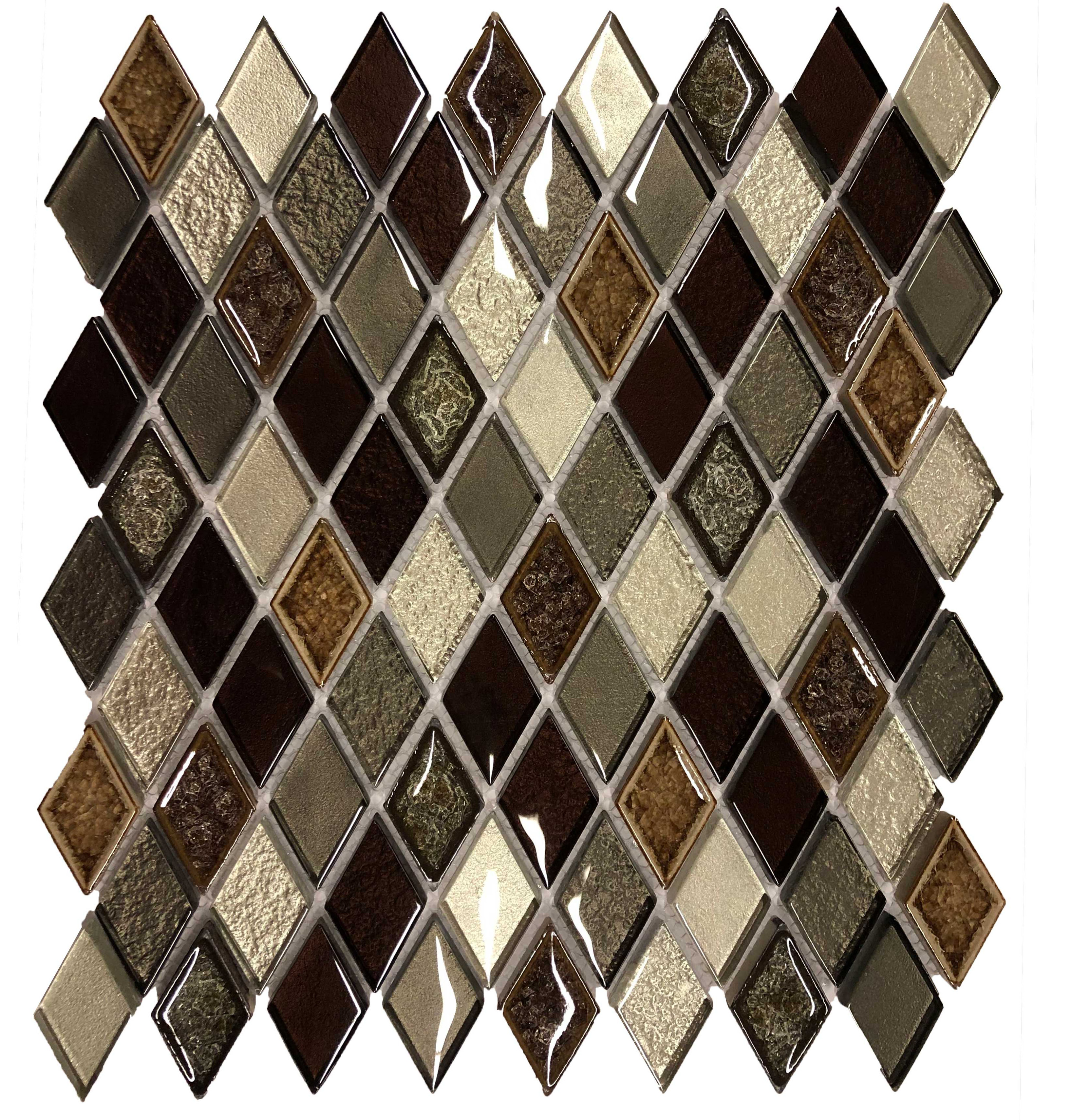 Mango Tile Glacier 11" x 12" Natural Stone Grid Mosaic Wall & Floor ...
