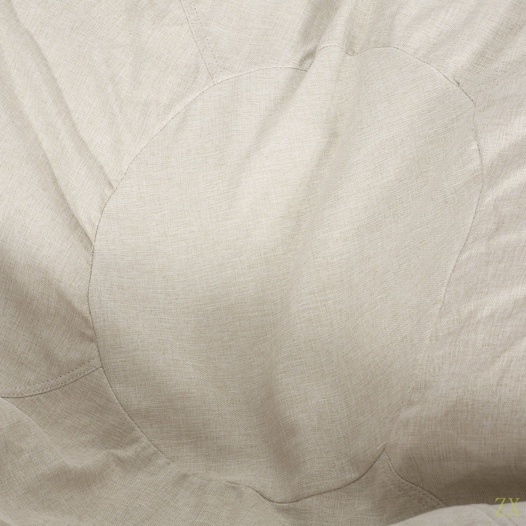 Ebern Designs Maxi 5 Foot Two Color Fabric And Faux Leather Rounded ...