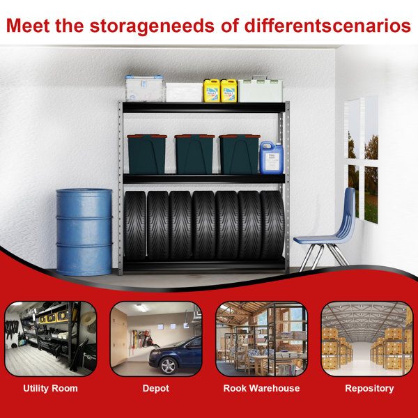 WFX Utility™ Atlas 77" W Loads 7500 Lbs Wide Storage Shelves, Heavy ...