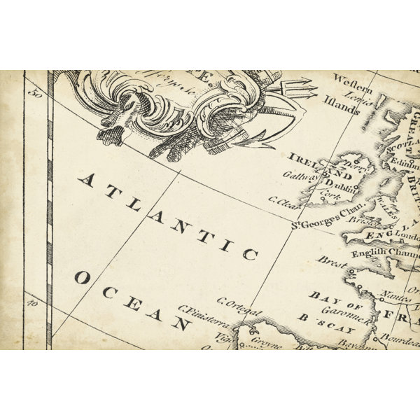 Longshore Tides Map Of Europe Grid IV by T. Jeffreys - Wrapped Canvas ...