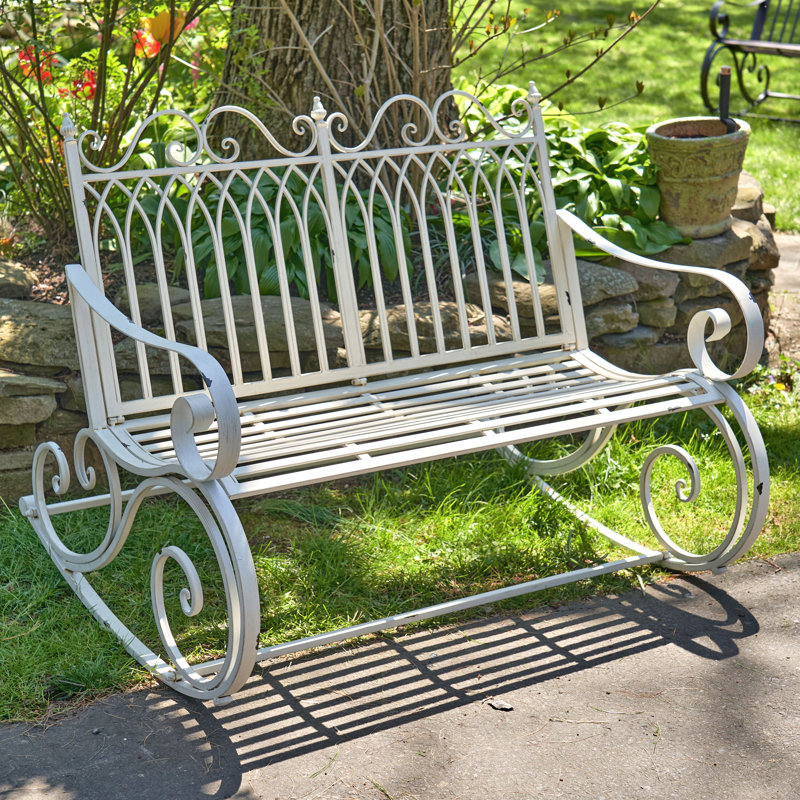 Ophelia & Co. Dominy Metal Outdoor Rocking Bench & Reviews - Wayfair Canada