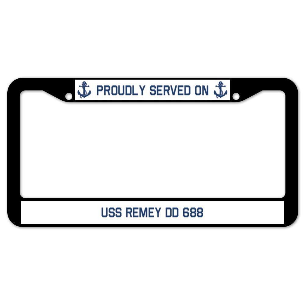 SignMission Proudly Served on USS REMEY DD 688 Plate Frame | Wayfair
