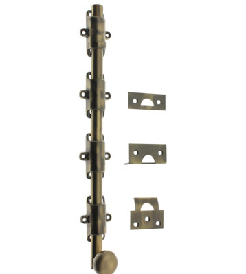 idh by St. Simons Solid Brass 24" Heavy Duty Surface Bolt | Wayfair