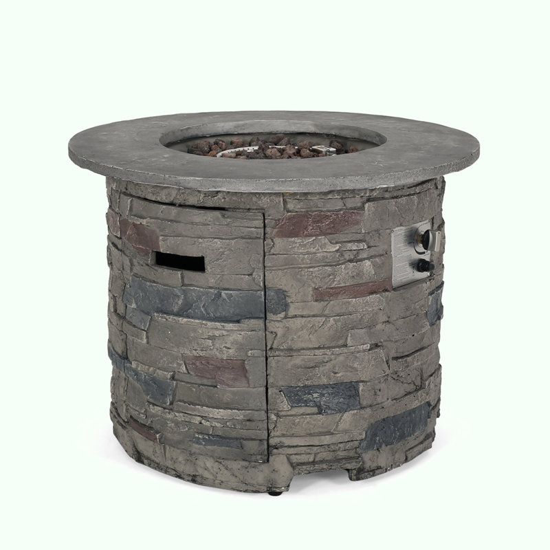 Latitude Run® Outdoor 32" Round MgO Propane Fire Pit | Wayfair