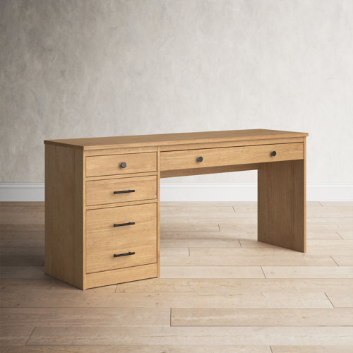 Birch Lane™ Chestle 71" Solid Wood and MDF Fully Assembled Executive ...