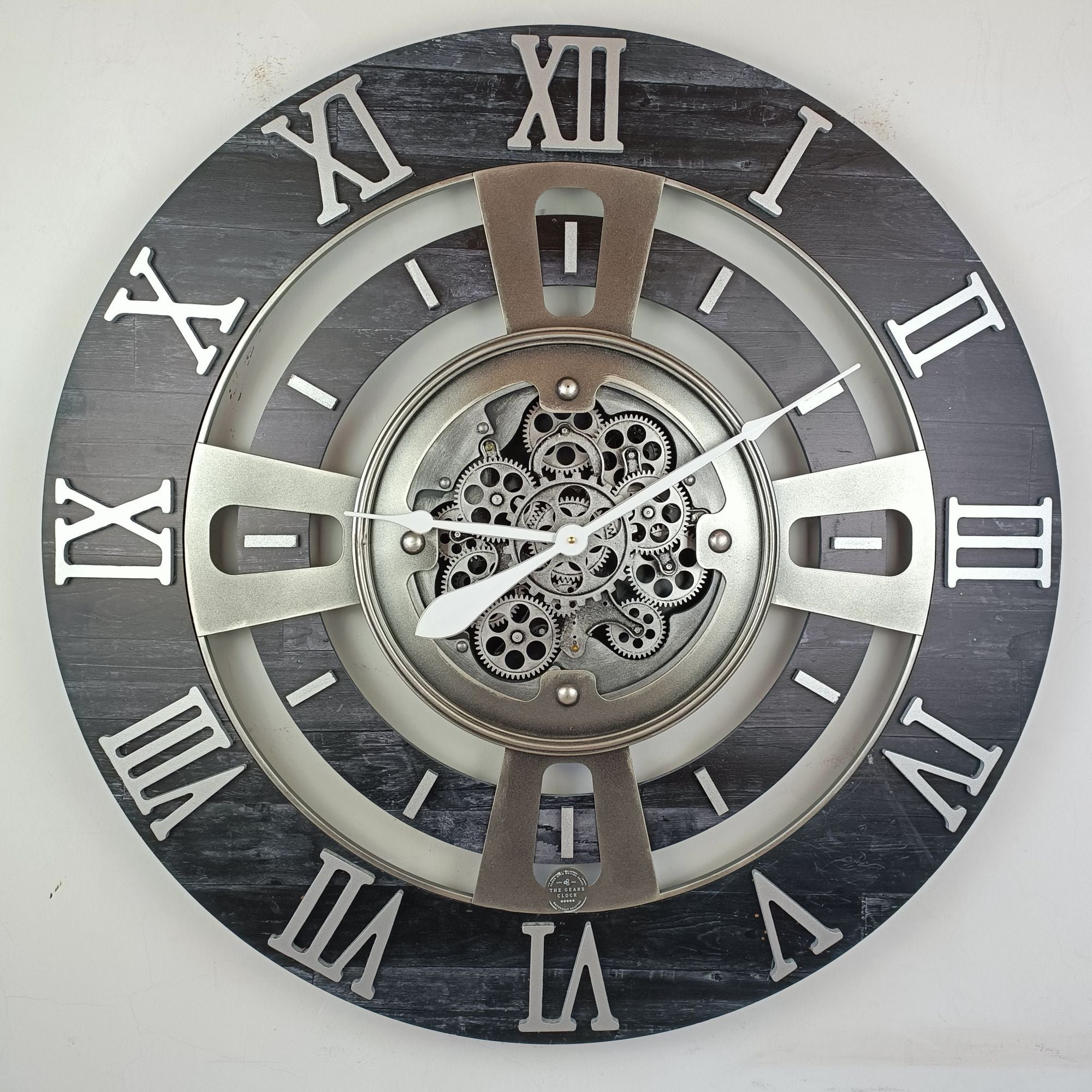 The Gears Clock Wall Clock 36" Oversized for Living Room decor with ...