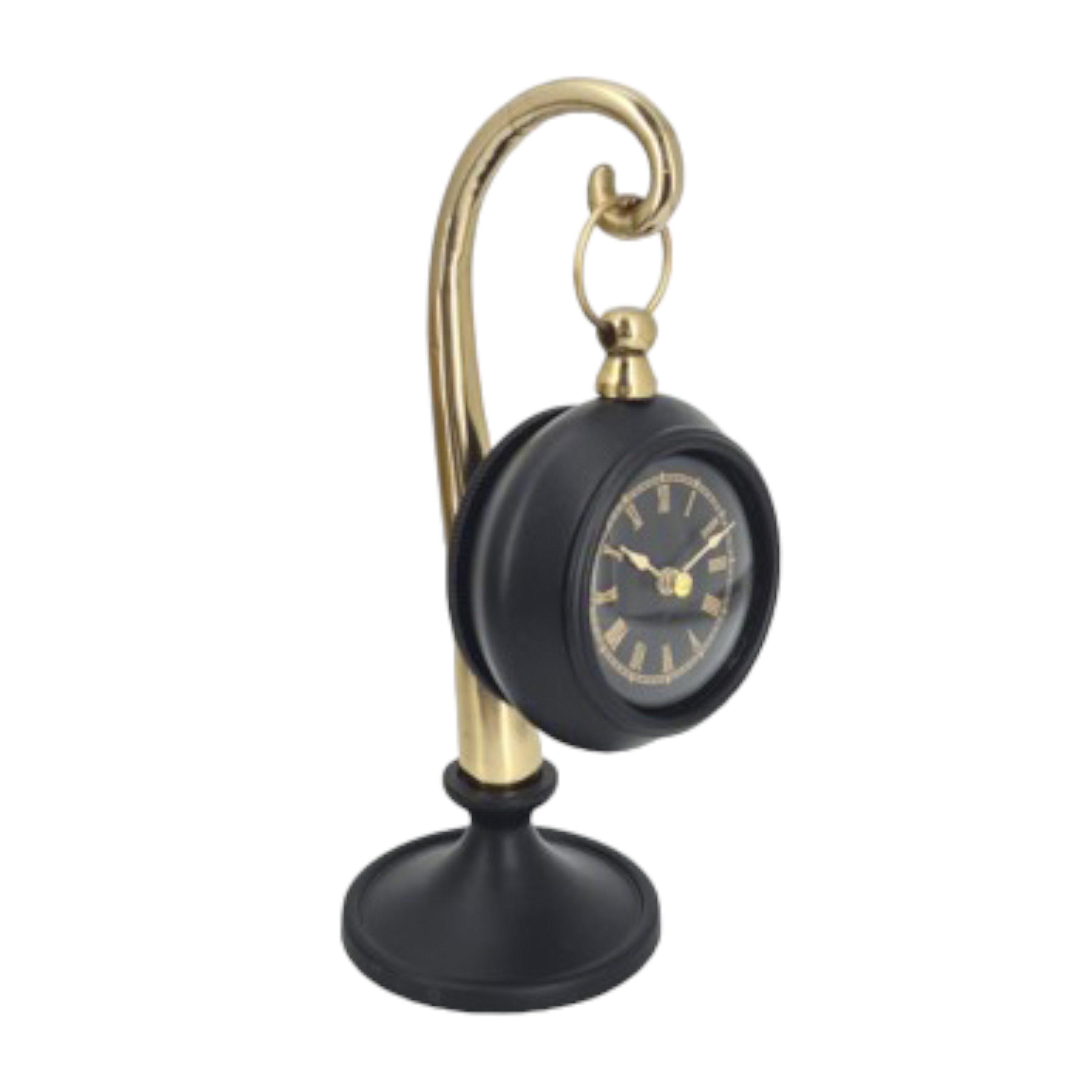 House of Hampton Sgebrook Home 8" Avignon Gold And Black Desk Clock ...