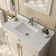 DeerValley 36" Rectangular Single Bathroom Vanity Top in White with ...