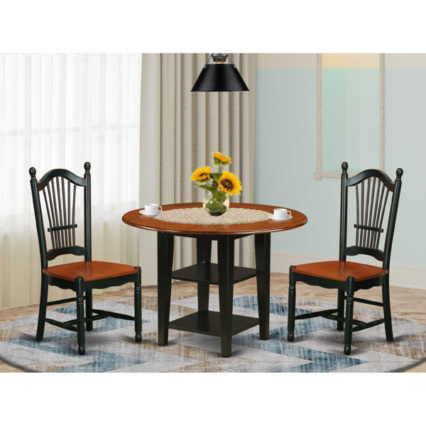 Alcott Hill® Round Solid Wood Top Dining Table Set - Wayfair Canada