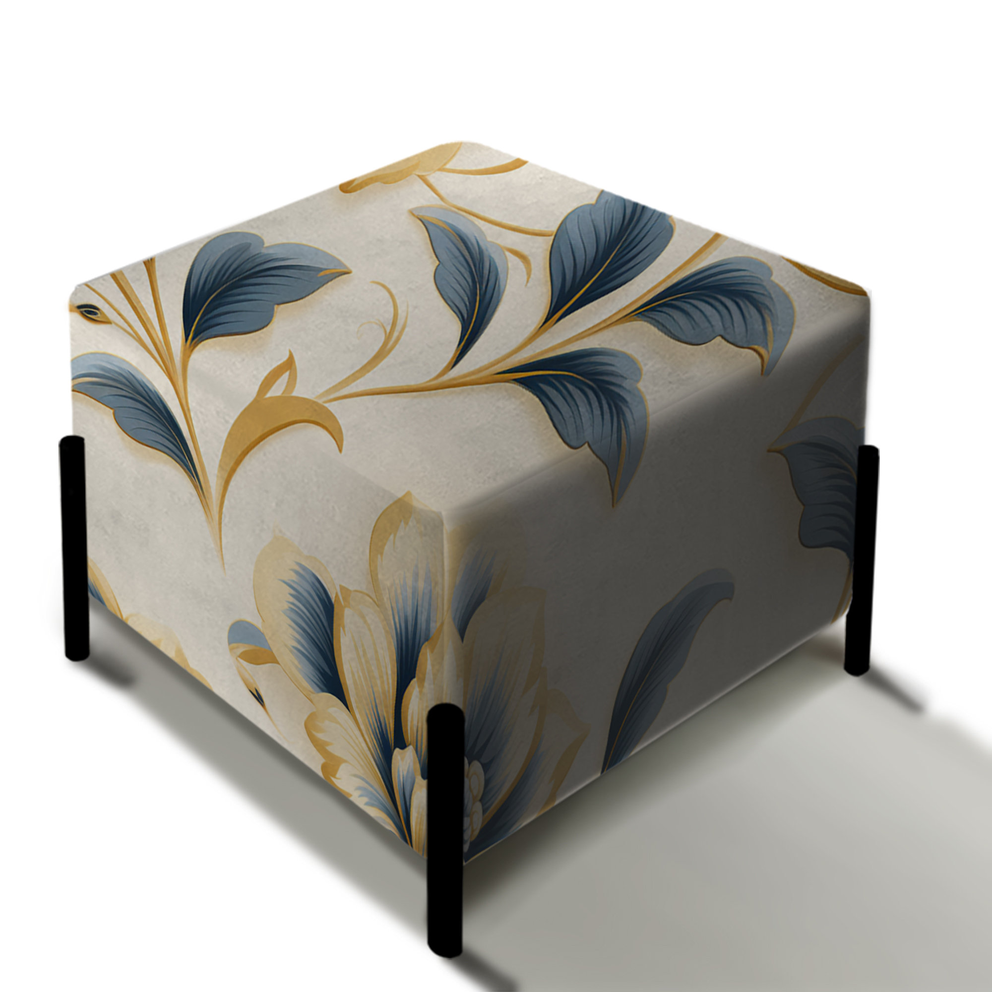 Design Art Contemporary Motifs Victorian Pattern IX - Floral Square ...