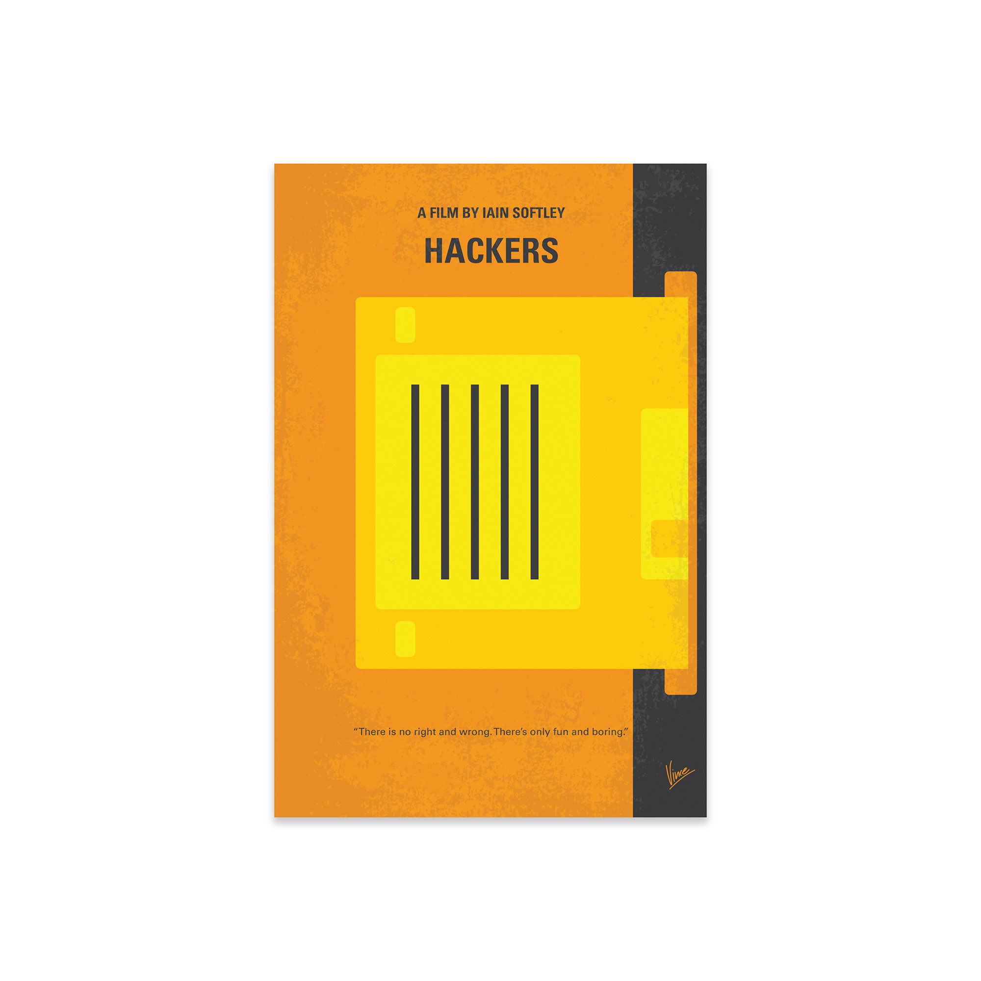 iCanvas Hackers Minimal Movie Poster Print On Acrylic Glass - Wayfair ...