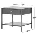 Four Hands Soto Iron End Table with Storage & Reviews | Perigold