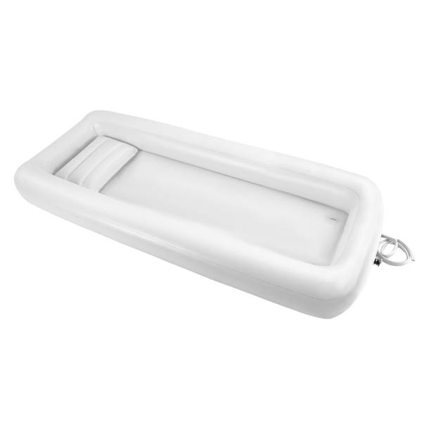 DENFER 110 Volt 1 Person - Person Vinyl Rectangle Inflatable Hot Tub in ...