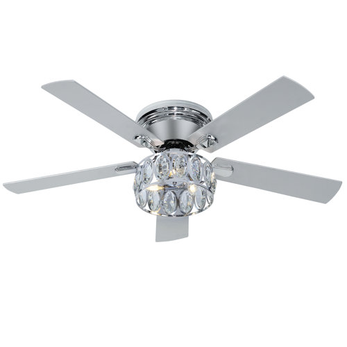 Chrome Ceiling Fans You'll Love | Wayfair