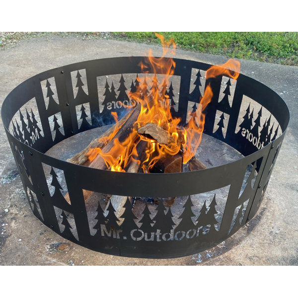 King Kooker Large Wood Burner Portable Steel Fire Ring | Wayfair