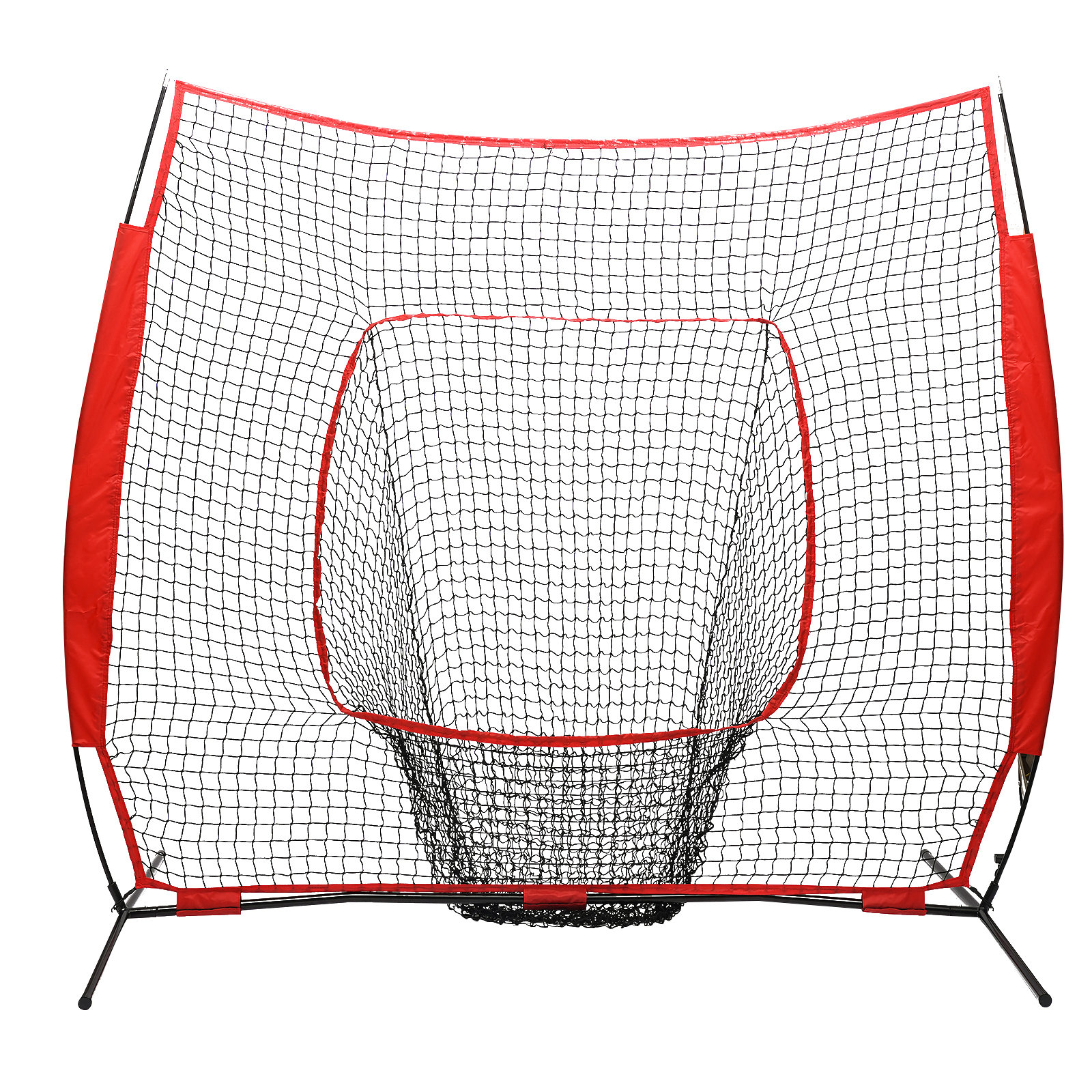 OUKANING 7ft x 7ft Baseball Softball Hitting Pitching Practice Net ...