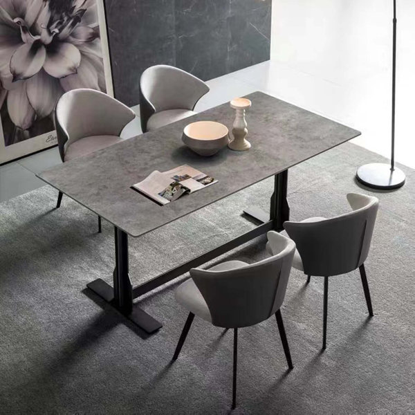 George Oliver Drenka Genuine Leather Upholstered Side Chair - Wayfair ...