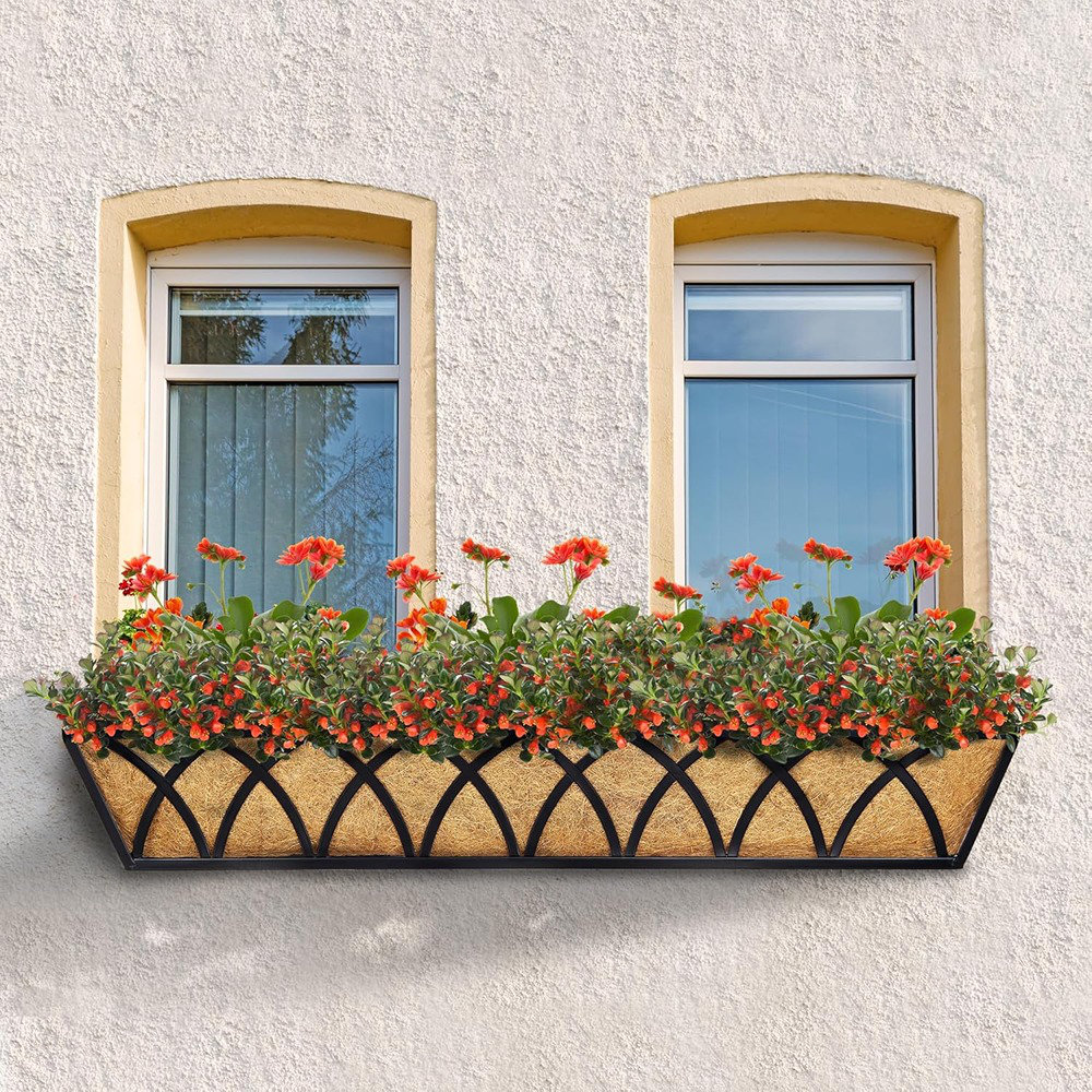 Gracie Oaks 30 Inch Window Deck With Coco Liner Set Of 4, 30" Window ...