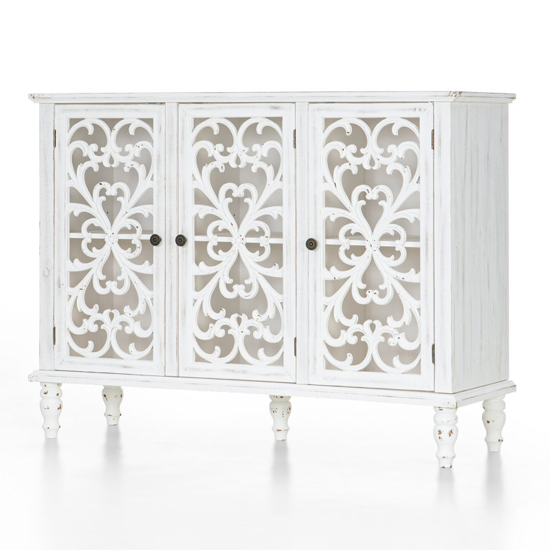 Laurel Foundry Modern Farmhouse® Macsen 3-Door Accent Cabinet & Reviews ...