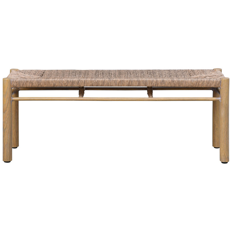 Bay Isle Home™ Citalli Rattan Weaving Outdoor Bench | Wayfair