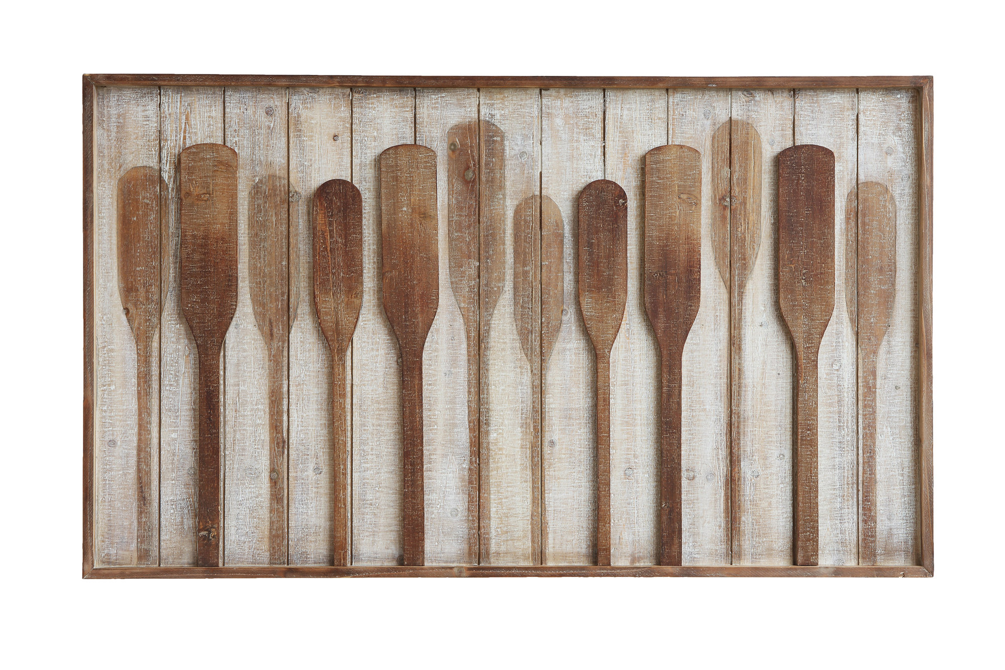 Loon Peak® Wood Framed Wall Décor with Raised Paddles & Reviews | Wayfair
