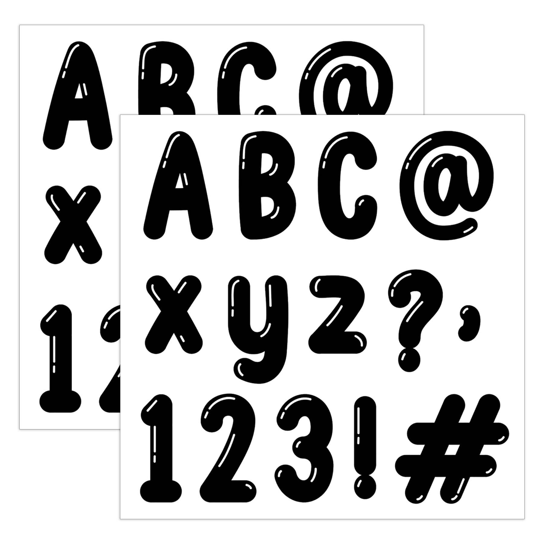 Creative Teaching Press 216 Piece Core Decor Bubble Letters Designer ...