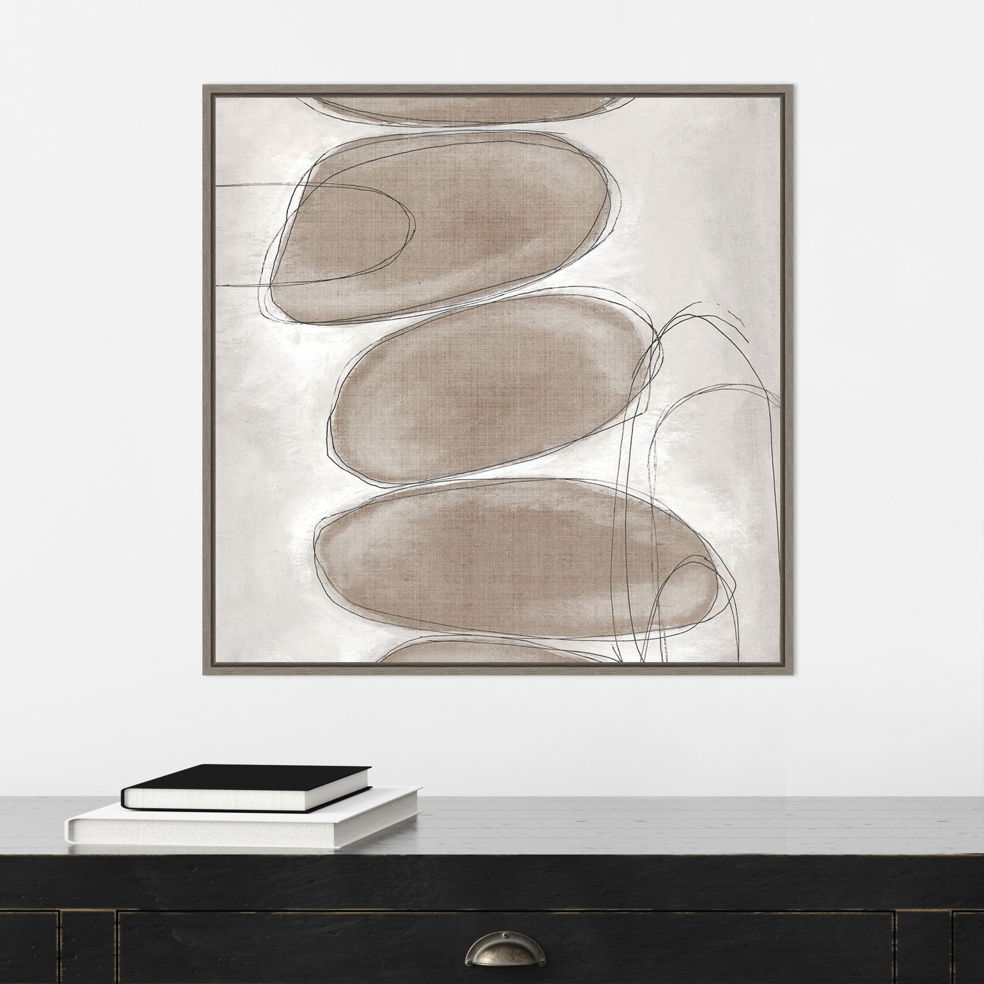 Ivy Bronx Modern Inuk Shuk II by Eva Watts - Floater Frame Painting on ...