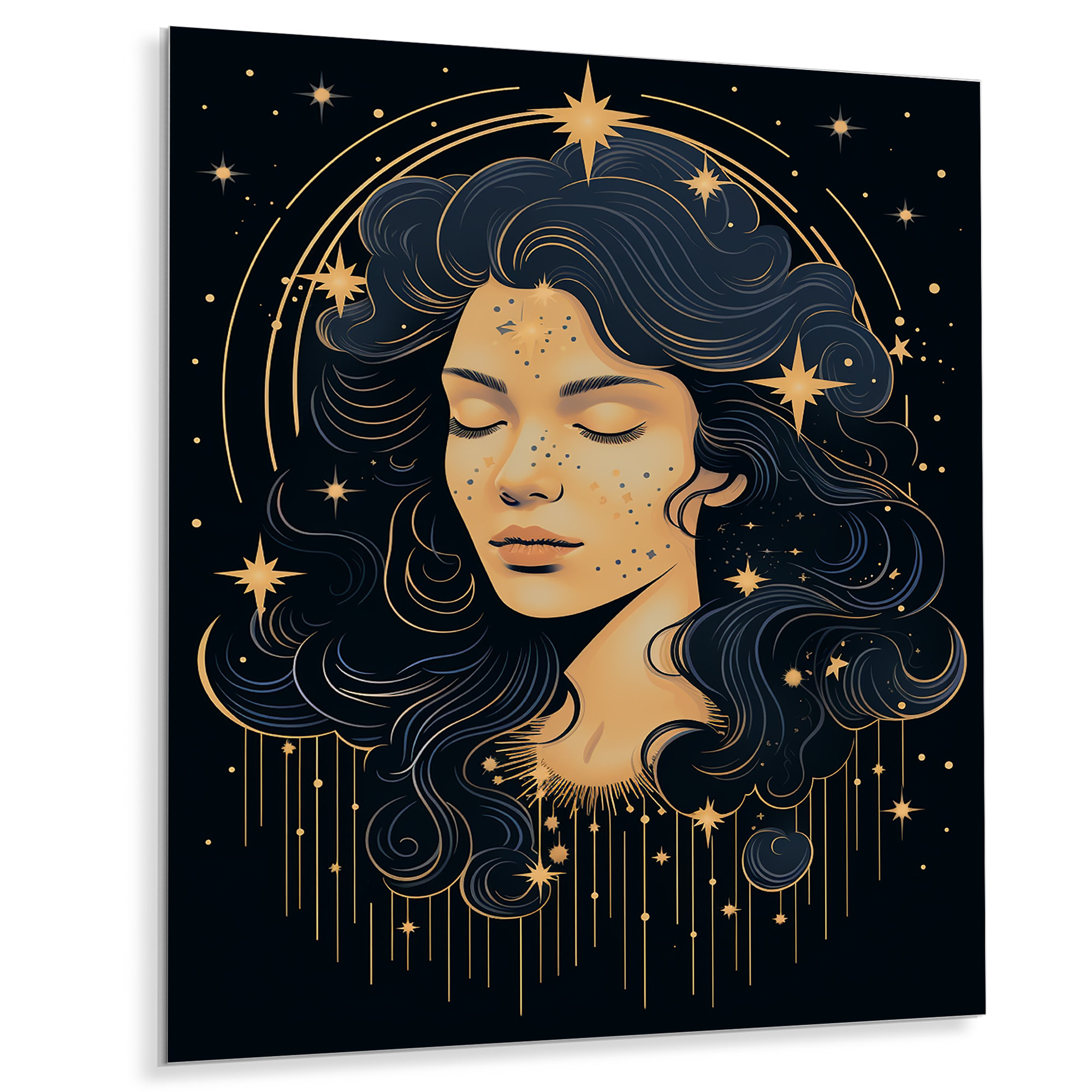 Red Barrel Studio® Spiritual Stargazer III - Astrology Metal Wall Decor ...