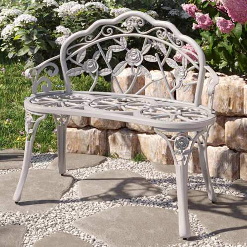 Wayfair | White Outdoor Benches You'll Love in 2023
