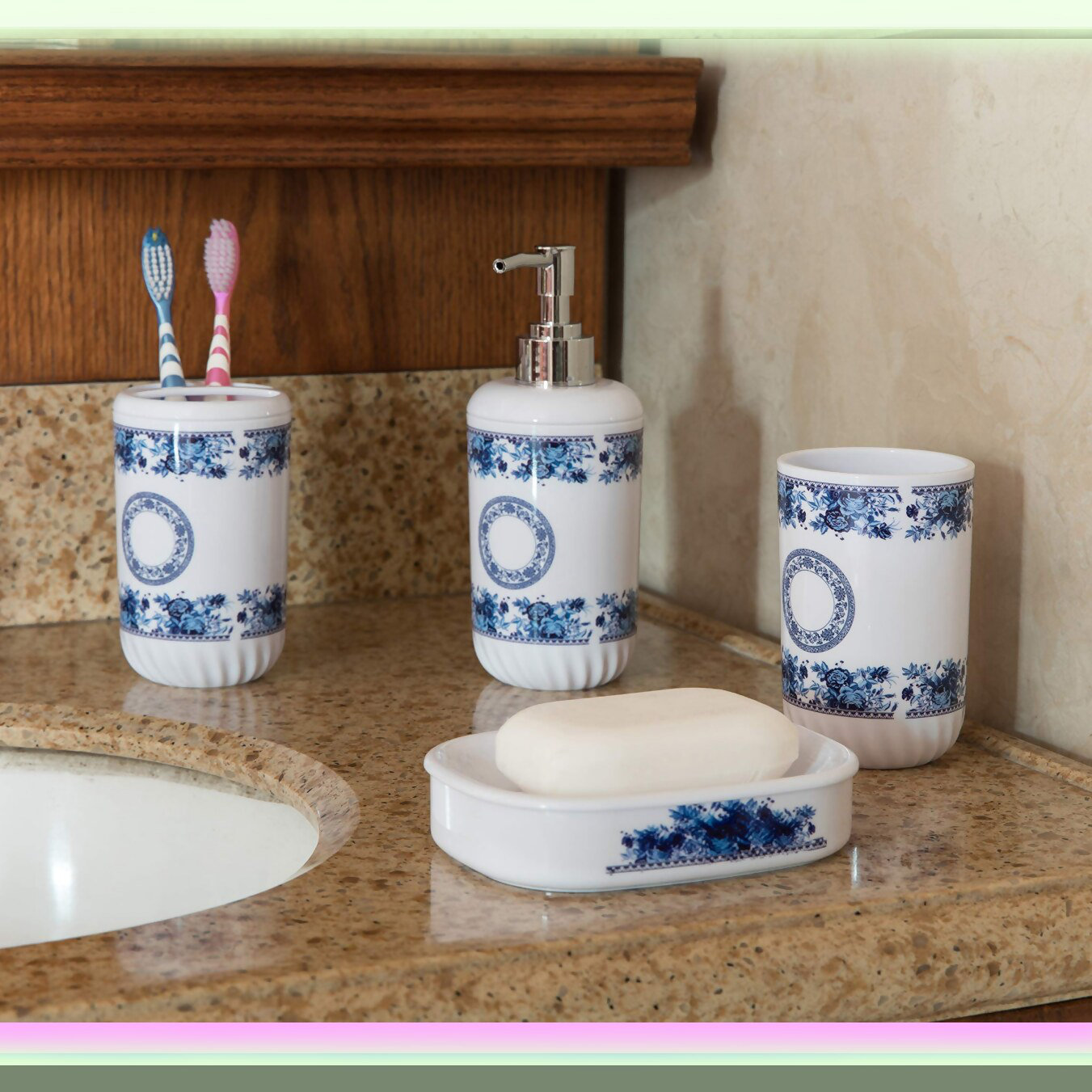 Wrought Studio Rackers 4 Piece Bathroom Accessory Set & Reviews ...