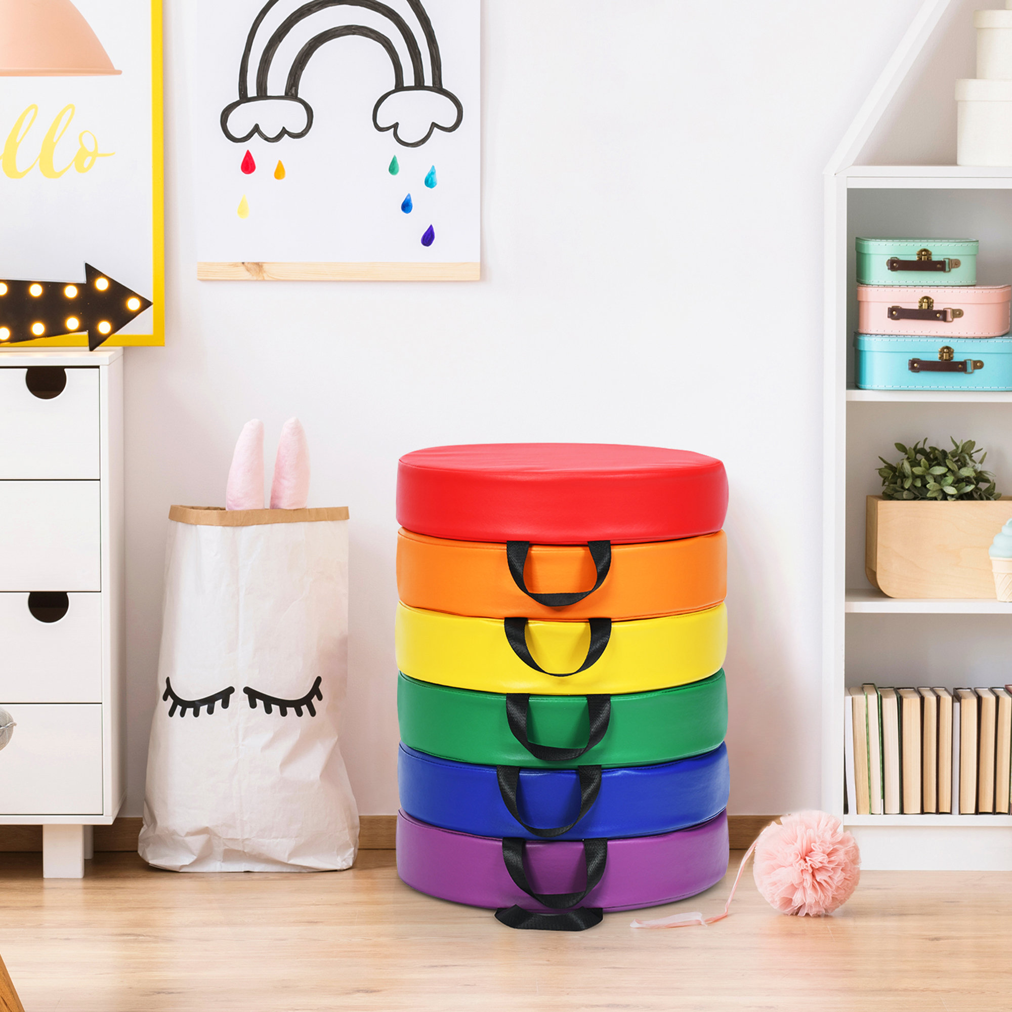 Gymax Round Toddler Foam Seat Kids Floor Cushion & Reviews - Wayfair Canada