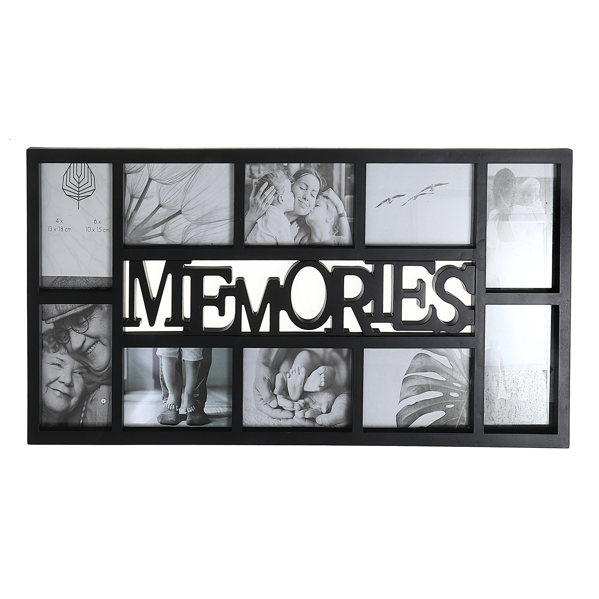 Ebern Designs 10 Piece 4" X 6" Collage Frame Set in Black - Wayfair Canada