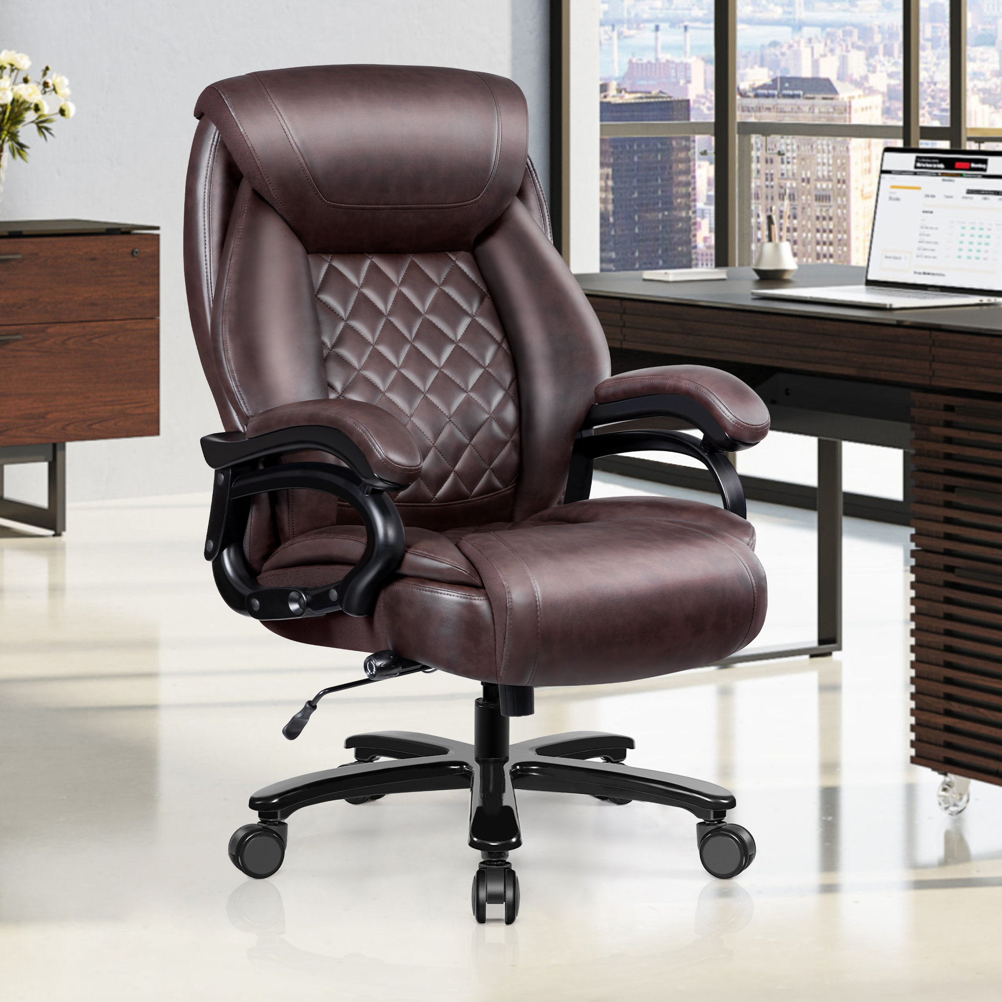 Red Barrel Studio® Joulon Ergonomic Executive Chair with Headrest | Wayfair