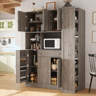 Hokku Designs 52.8" Traditional Buffet With Hutch, Freestanding Kitchen ...