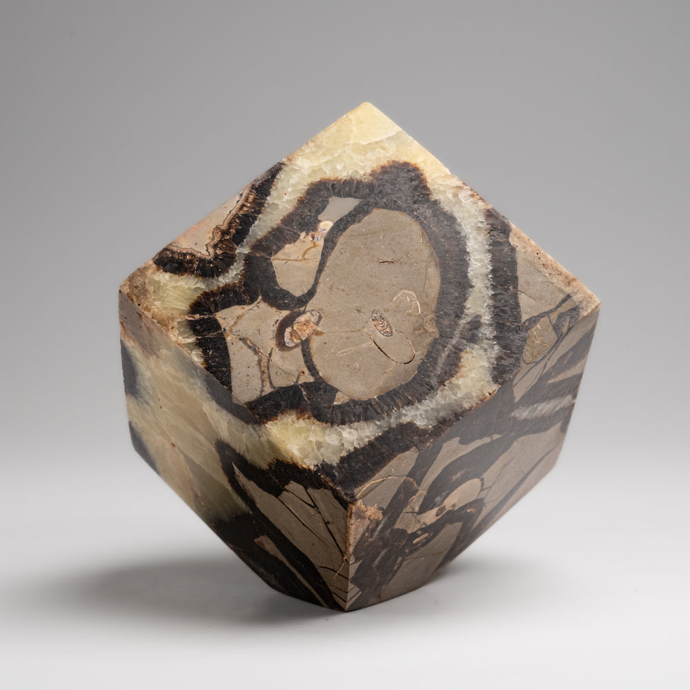Astro Gallery of Gems Polished Septarian Cube From Madagascar (1.7 Lbs ...