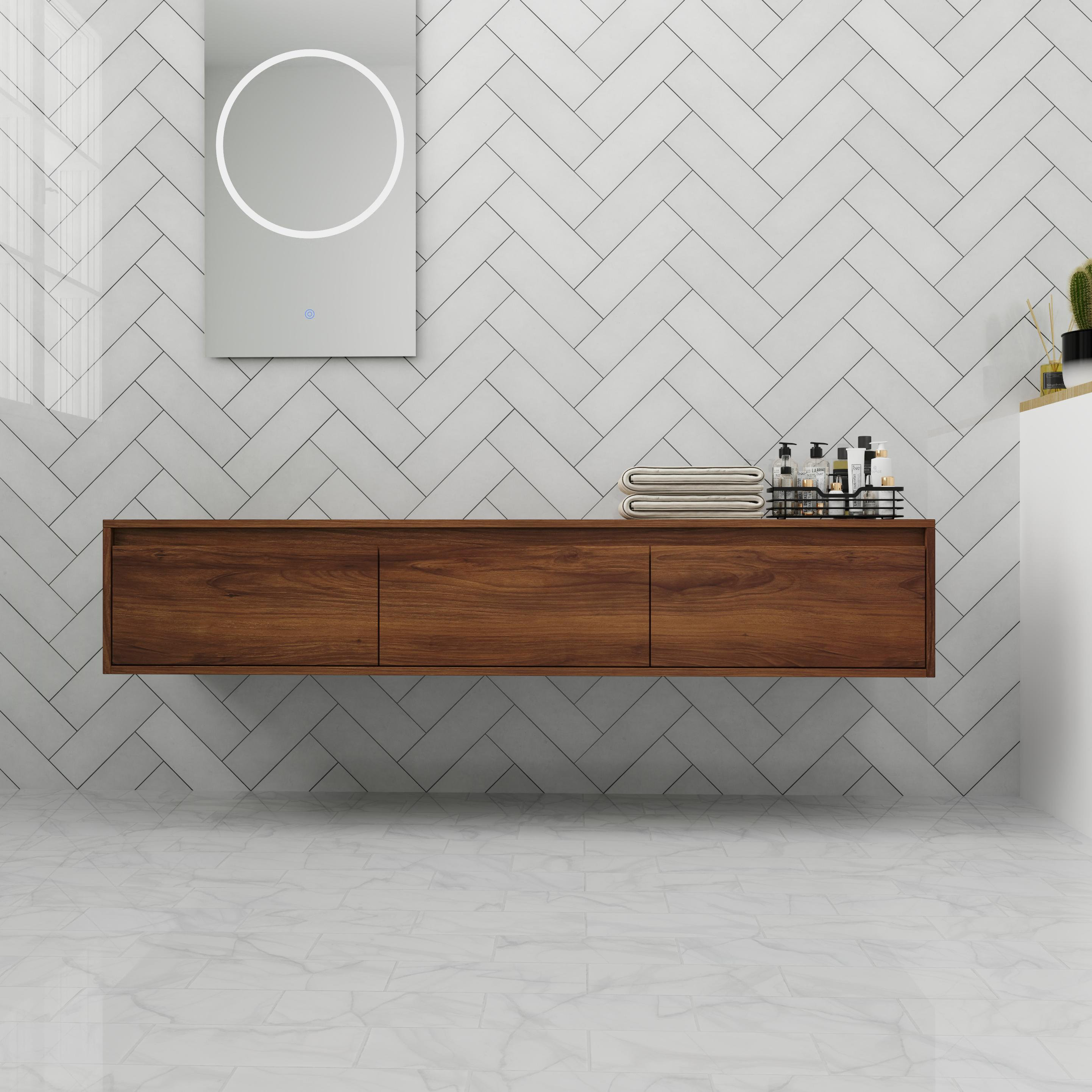 Rebrilliant Bathroom Storage In 60 Inch, Floating Bathroom Storage With ...